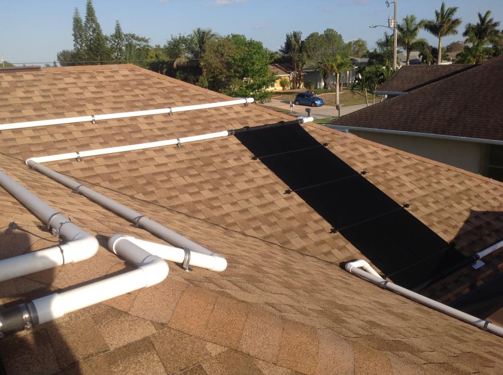 Solar Pool Heat Plumbing On Challenging Roofs