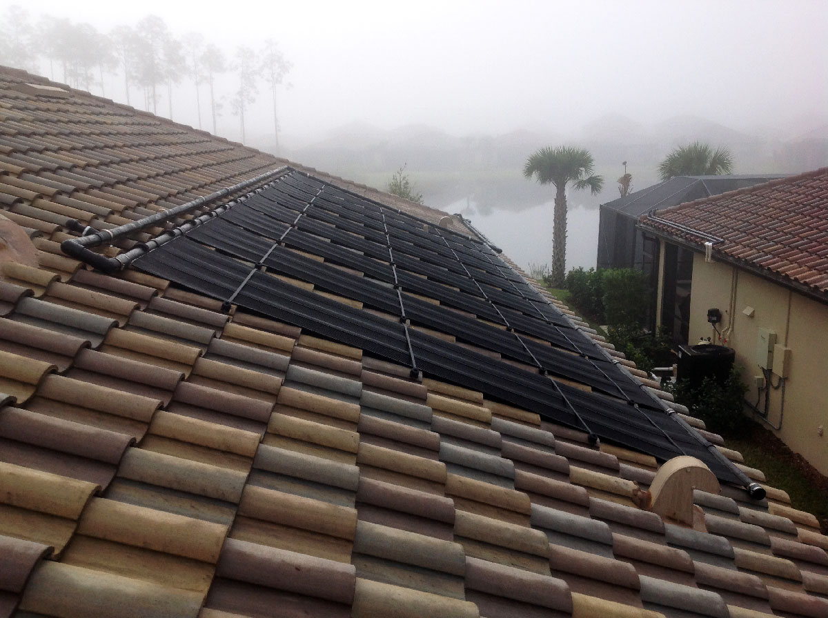 Estero, FL Solar Pool Heater With Black Plumbing - Florida Solar Design ...
